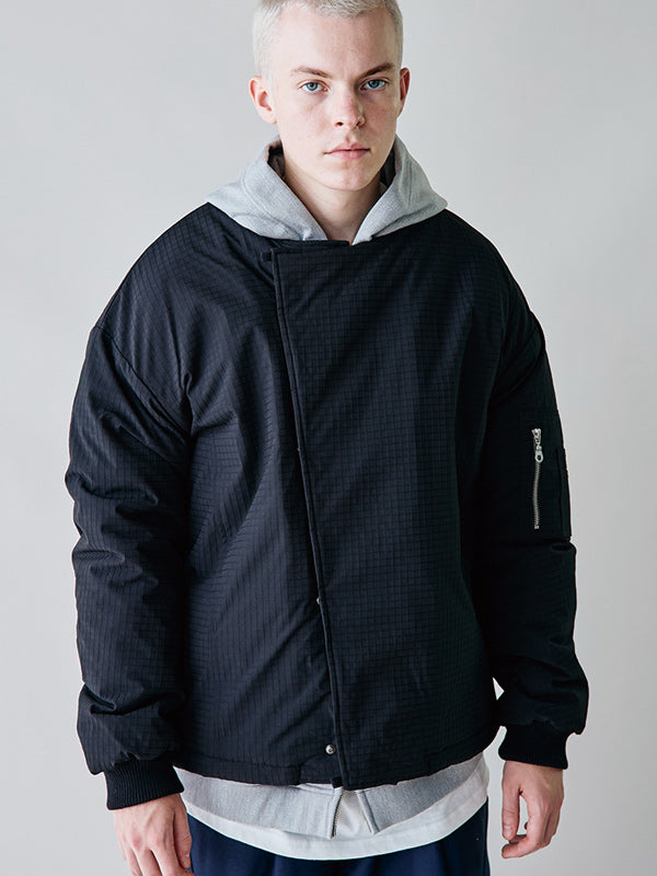 rehacer レアセル Tactical Collarless Jacket - NAVY - – ADONUST MUSEUM